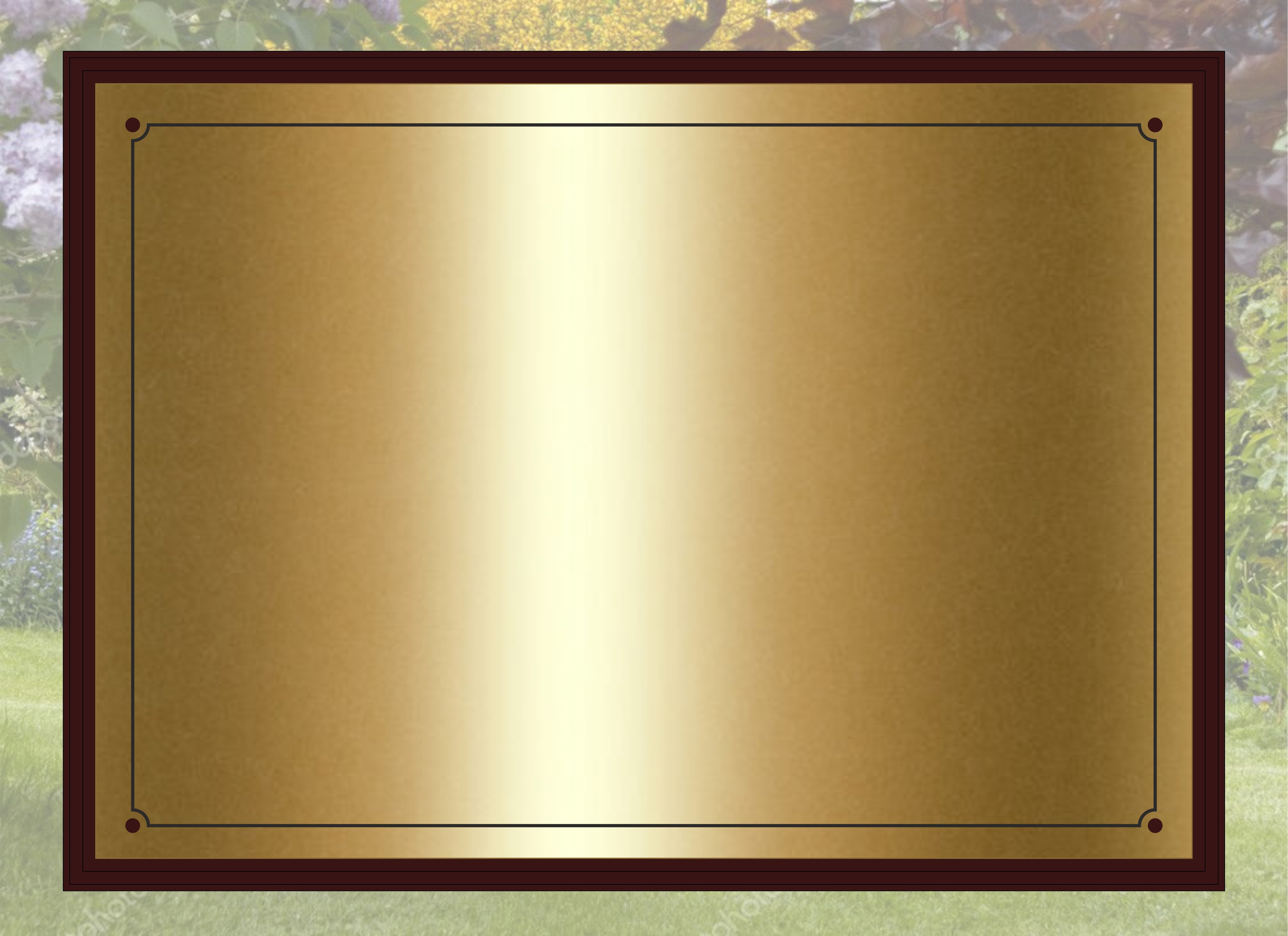 Brass Wall Plaque | Memorial | Commemorative | Business | – Plaque Store